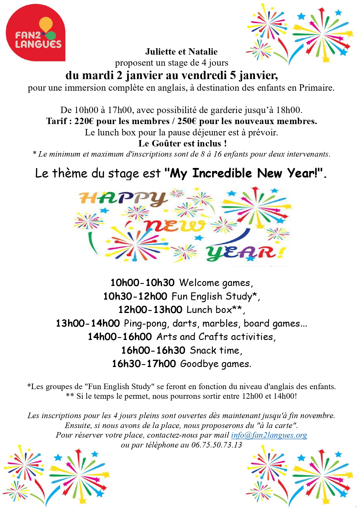 Stage de fin d’année | Fan2Langues